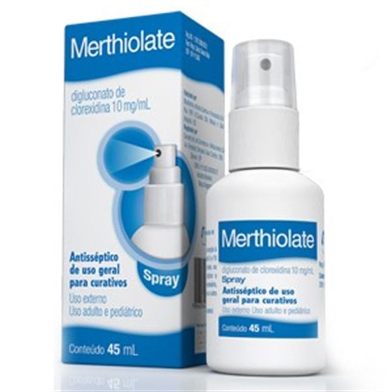 Merthiolate Spray Antisseptico Para Curativos 45Ml - Drogarias Campeã