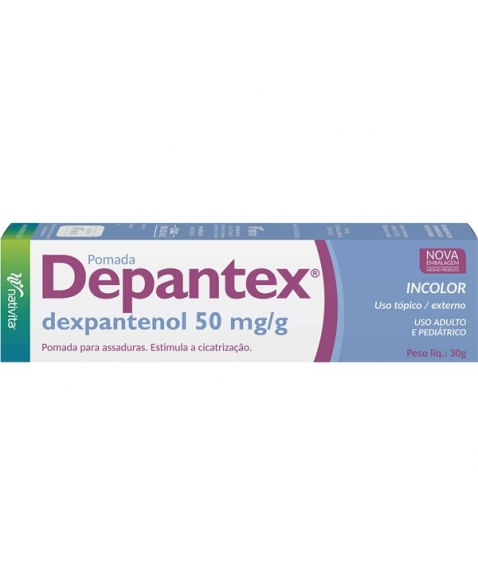Depantex Dexpantenol 50mg/g Pomada 30 Gramas - Drogarias Campeã