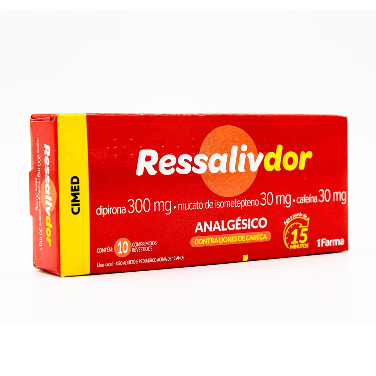 Ressaliv Dor Com 10 Comprimidos Revestidos Cimed - Drogarias Campeã
