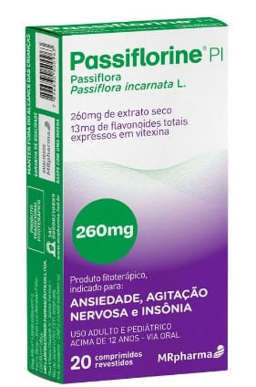 Passiflorine PI 260mg Mrpharma 20 Comprimidos - Drogarias Campeã