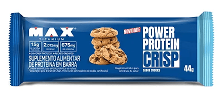 Barra de Proteina Power Protein Crisp Max Titanium - Drogarias Campeã