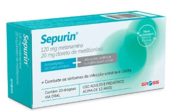 Sepurin 120Mg+20Mg Com 20 comprimidos - Drogarias Campeã