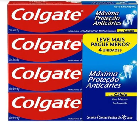 Creme Dental Colgate 30G 4Un - Drogarias Campeã