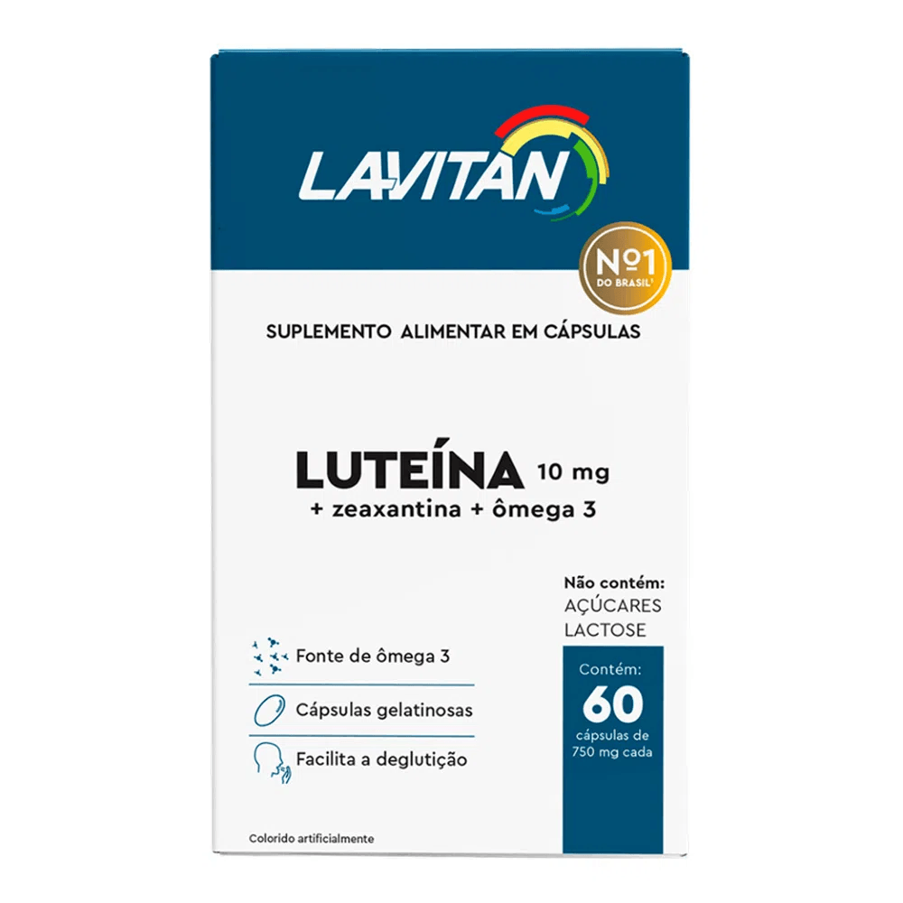 Suplemento Vitamínico Cimed Lavitan Luteína 10mg+Zeaxantina+Ômega 3 com ...